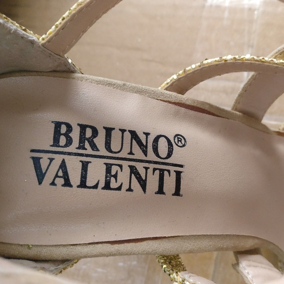 Bruno Valenti | Shoes | New Bruno Valenti Nude Gold Strappy Heels ...